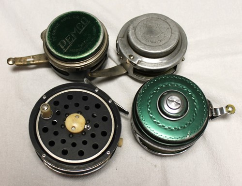 Lot of 4 Fly Reels for PARTS Pemco, Herters, Shakespeare, Utica Reel | eBay