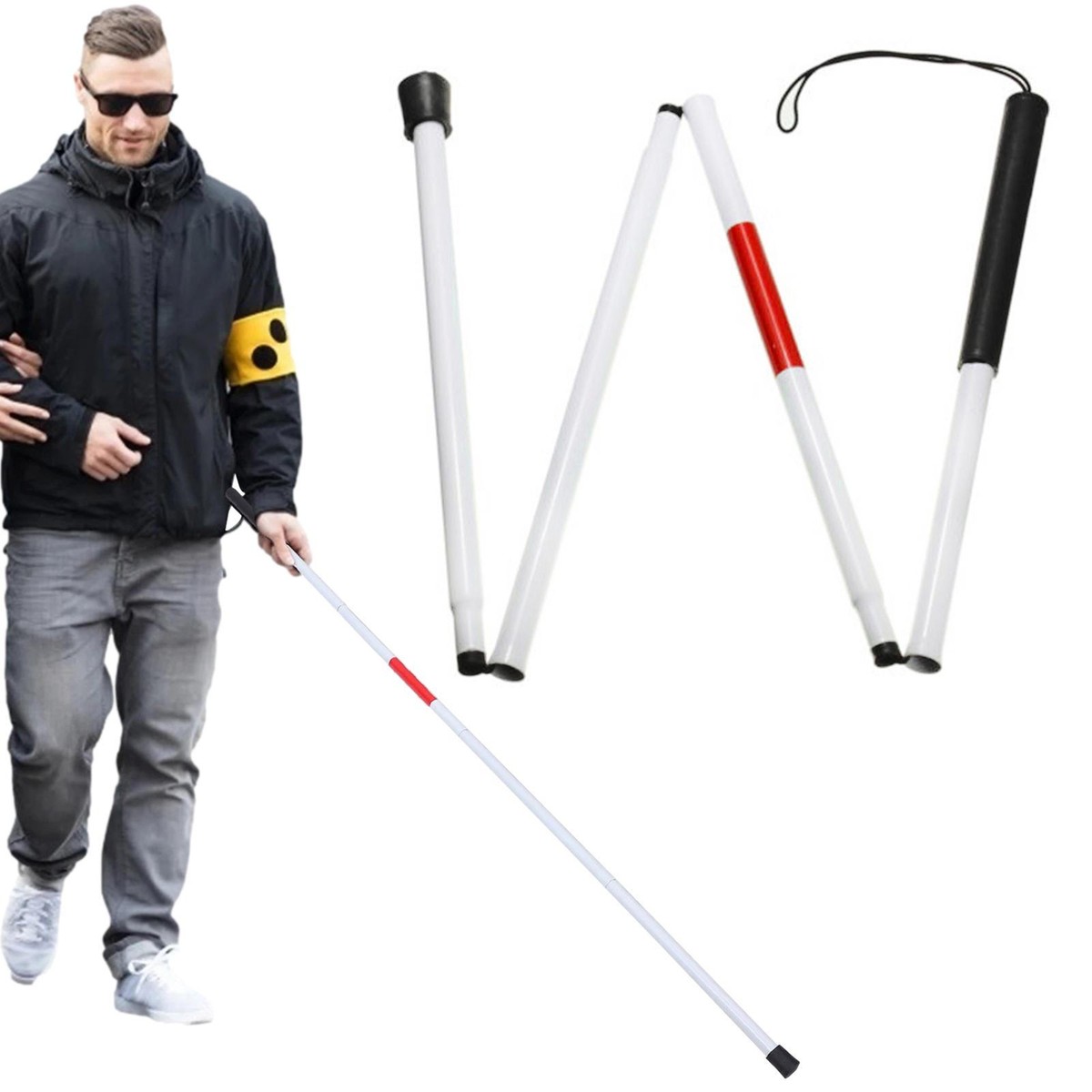 Blind Man Walking Stick
