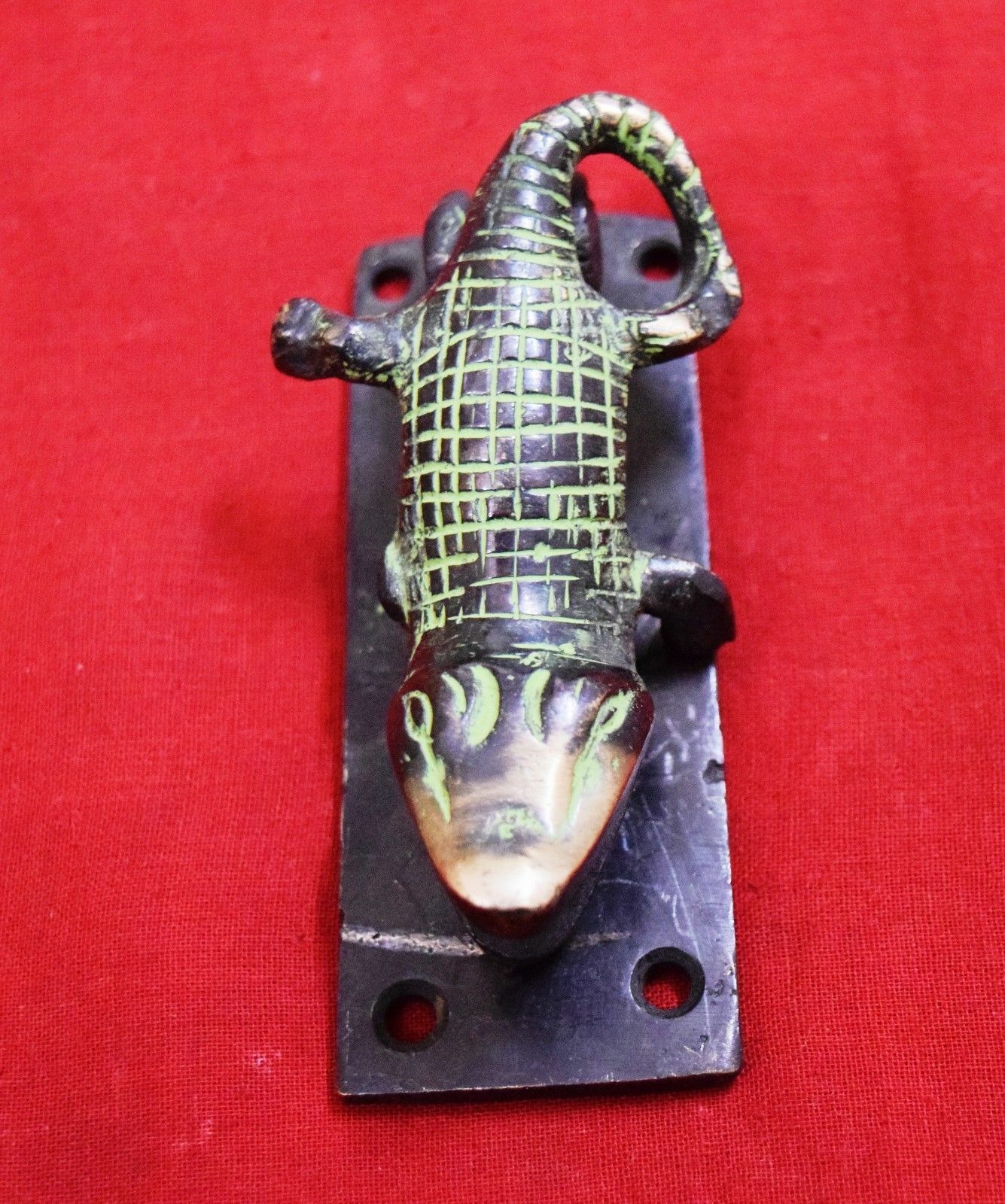 Crocodile Door Knocker Door Bell Brass Amazon Alligator Lizard Shape ...