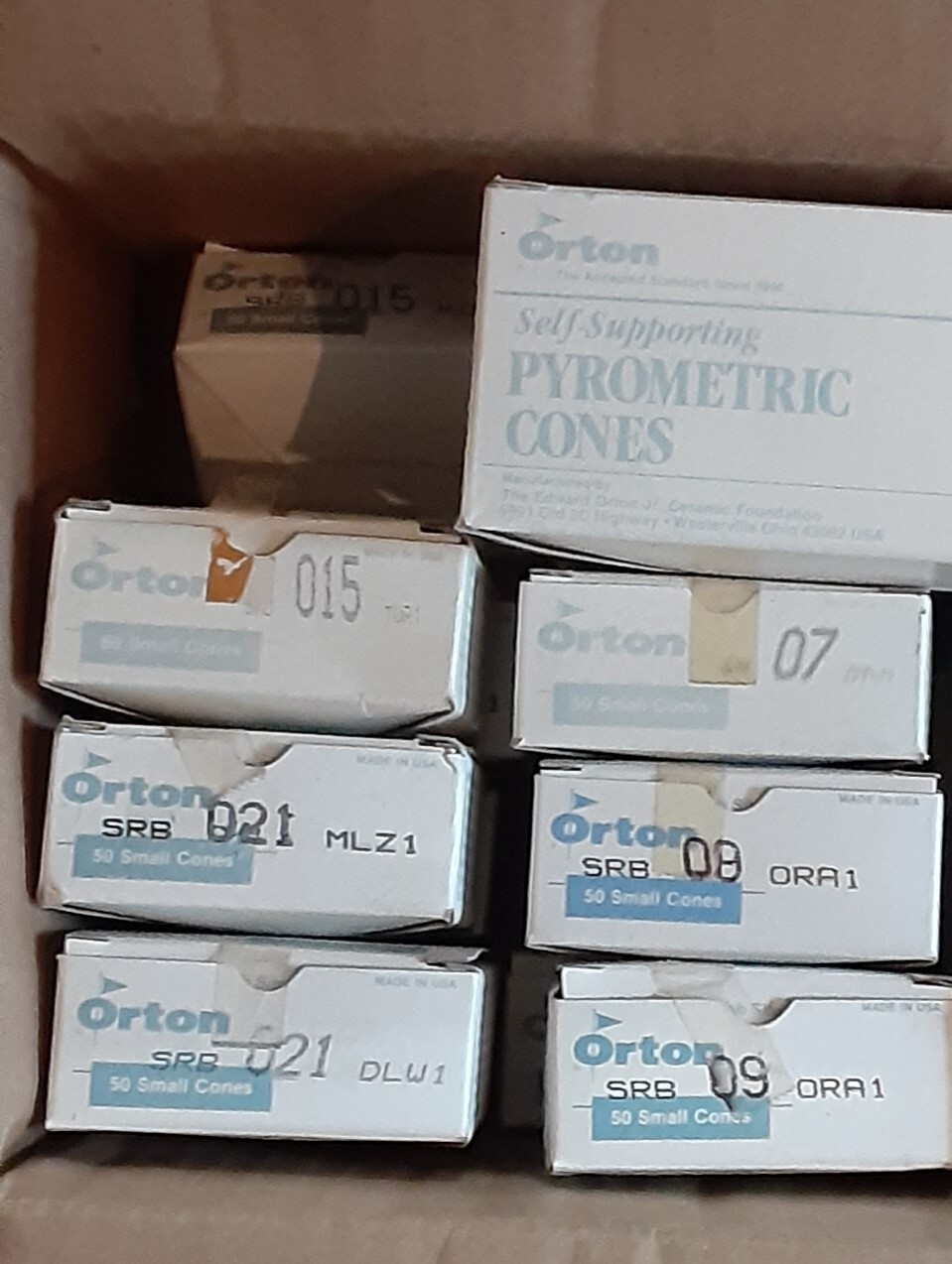Orton Pyrometric Cones,large lot of 73 Boxes Total. Shipping Available ...