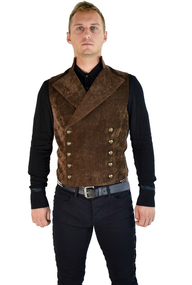SHRINE GOTHIC VAMPIRE CAVALIER VEST JACKET VICTORIAN VELVET GOTH ...