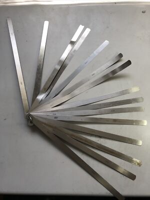 Extra Long Feeler Gage Set .0015-.030” 12” Length | eBay