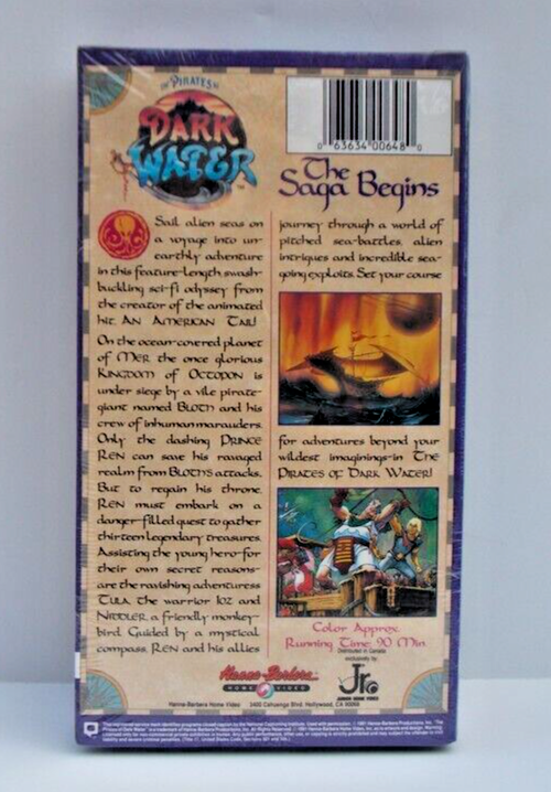 The Pirates of Dark Water The Saga Begins Sealed VHS Video Tape 1991 ...