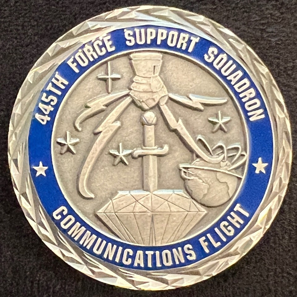 445th Force Support Squadron Communications Flight Challenge Coin | eBay