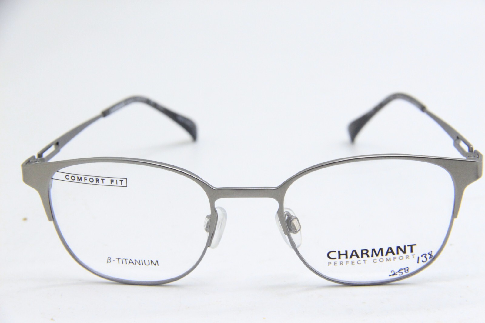 NEW CHARMANT CH 12326 GR GUNMETAL BLACK AUTHENTIC FRAMES EYEGLASSES 50-20 | eBay