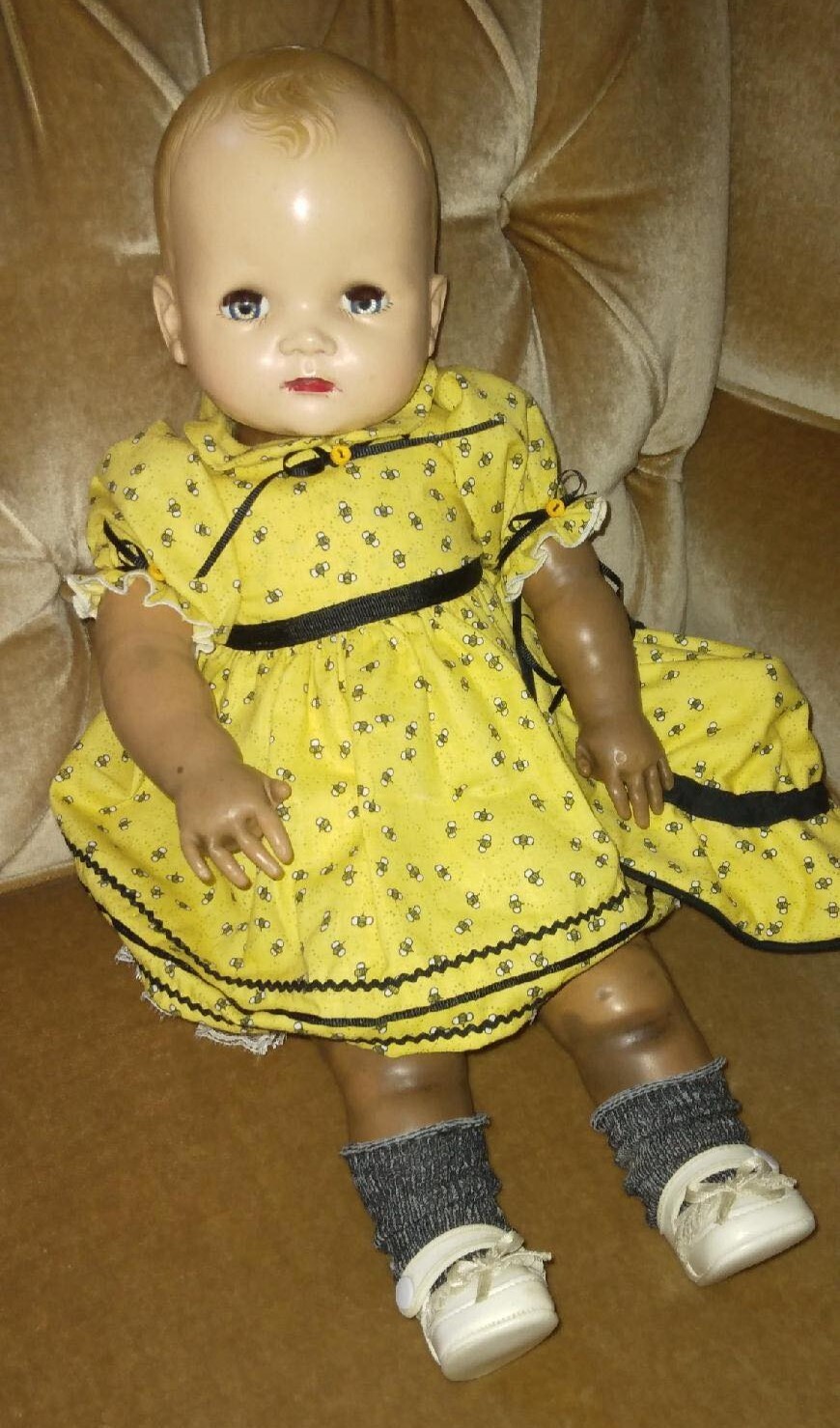 Vintage Magic Skin 15" 2252077 Plastic Head and Latex Rubber Body Baby ...