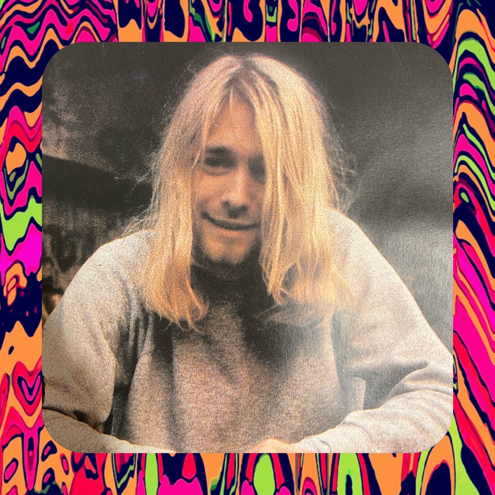 HUGE VINTAGE NIRVANA PROMO POSTER - BLEACH ERA CHAD CHANNING KURT ...