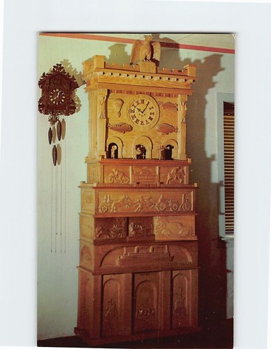 Postcard History of Travel Clock Bily Brothers Spillville Iowa USA ...
