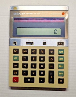Sharp Compet QS-2124 Solar Cell Calculator Vintage | eBay
