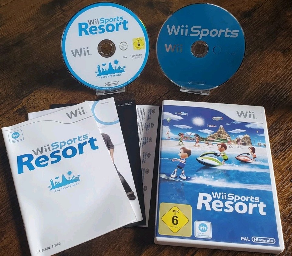 Wii Sports Und Wii Sports Resort Paket 2 Komplette Spiele Nintendo Wii ...