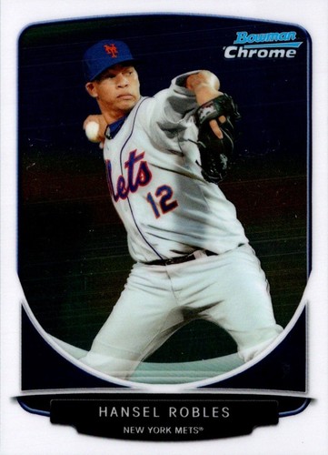 2013 Bowman Chrome Prospects Hansel Robles #BCP31 New York Mets ...