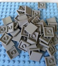 40 LEGO Medium Stone Grey 2x2 Round Flat Tiles (4150/4211480) Light ...