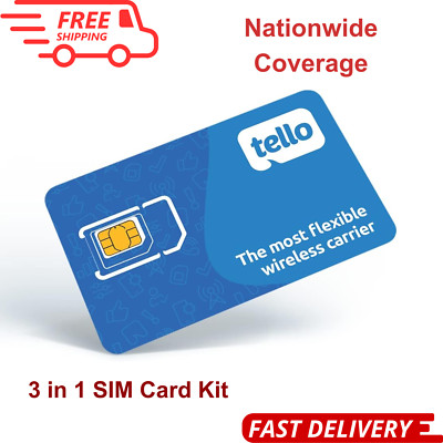 Tello Mobile - 3 in 1 Bring Your Own Phone Kit Nation-Wide 4G LTE/5G Coverage | eBay