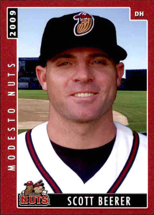 2009 Modesto Nuts Grandstand #2 Scott Beerer Anaheim California Texas A ...