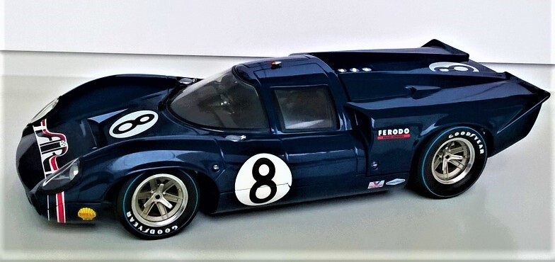 Race Car 1 Le Mans Custom Built Metal Body Model 18 Racing Racer 24 ...