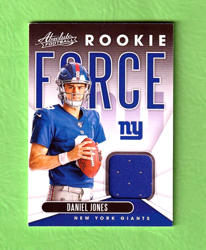 2019 Panini Absolute DANIEL JONES #RF-4 Rookie Force RC Patch Relic NY ...
