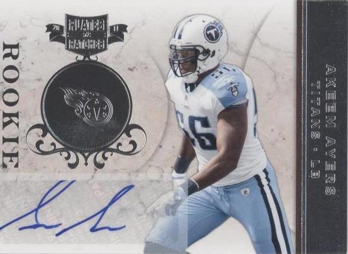2011 Panini Plates & Patches - Akeem Ayers #105 Infinity Silver ...