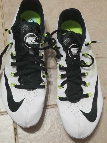 Nike Superfly R4 White Black Volt Track Spikes 526626-170 Mens Size 12. ...