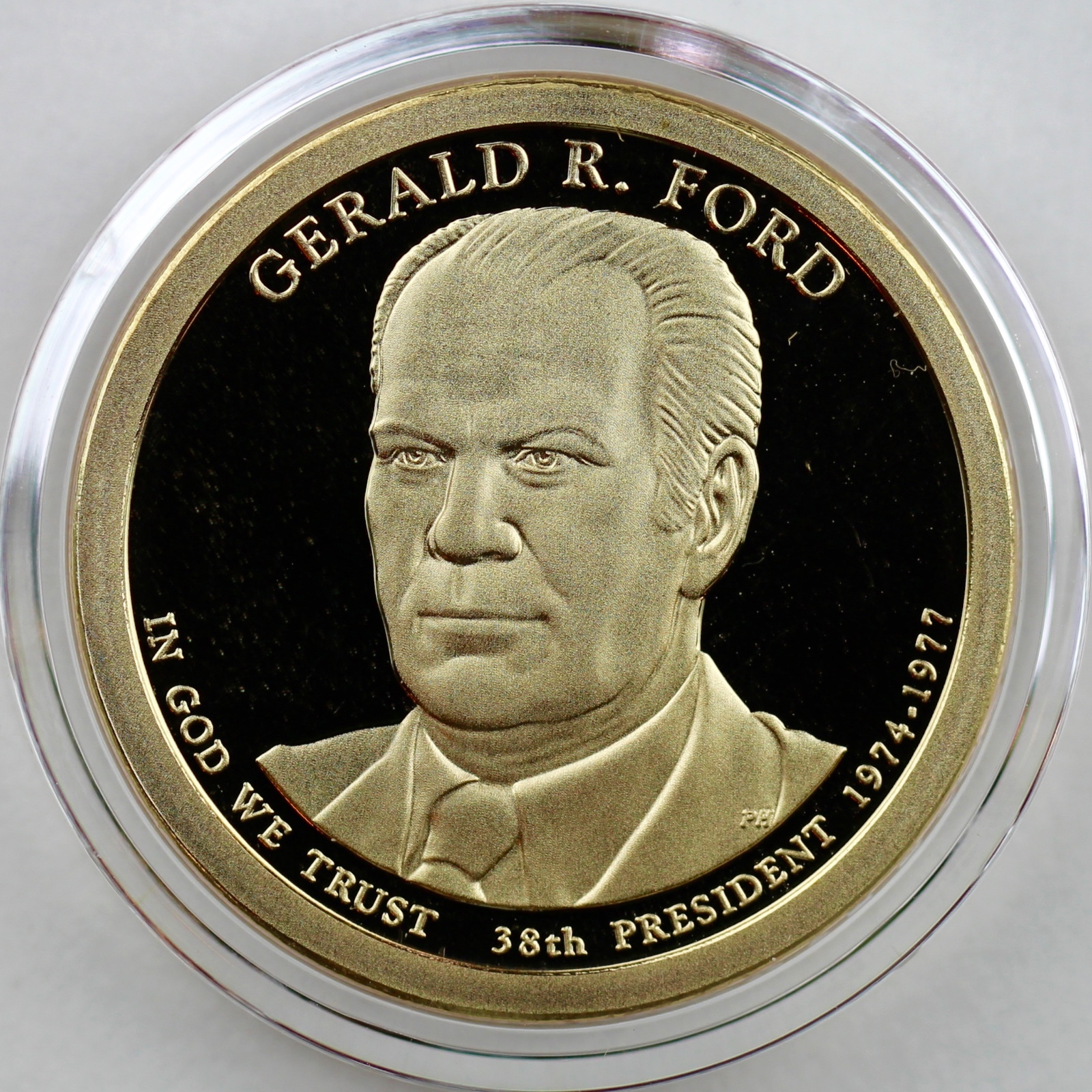 2016-S $1 Gerald R. Ford Presidential Proof in Crystal Clear Coin ...