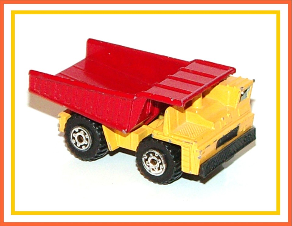 1989 _ Matchbox _ Dump Truck _ (Yellow Body / Red Dump) | eBay