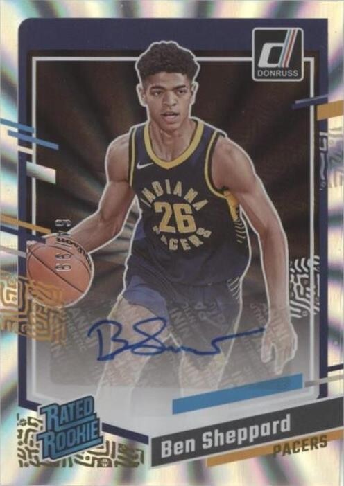 2023-24 Panini Donruss - Rated Rookie Ben Sheppard #285 Holo Laser ...