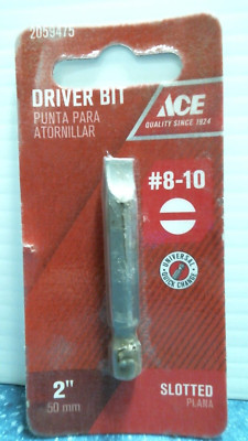 ACE #8-10 2" Slotted Driver Bit (2059475) FS | eBay