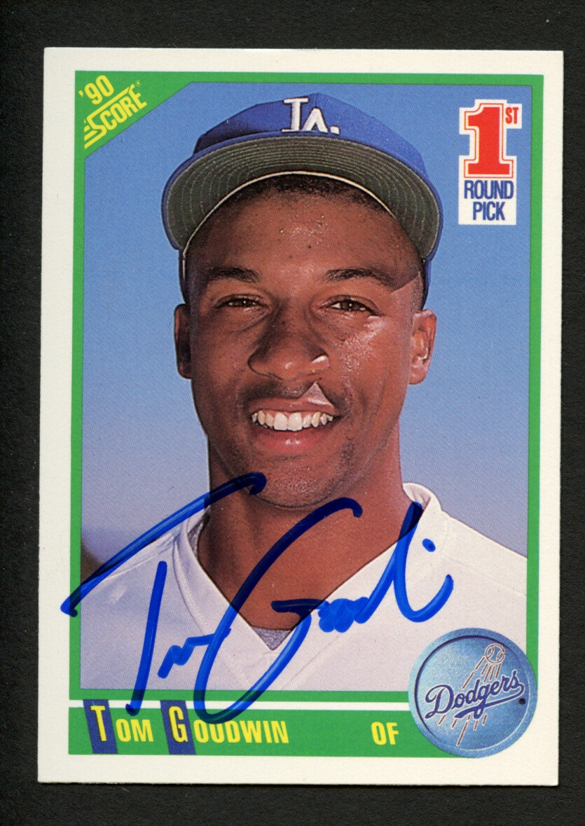 Tom Goodwin #668 signed autograph auto 1990 Score Baseball Trading Card ...