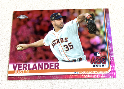 2019 Topps Chrome ASG Pink Refractor #85 Justin Verlander Astros | eBay