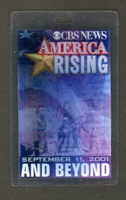 CBS News 9/11 America Rising Credentials Badge | eBay
