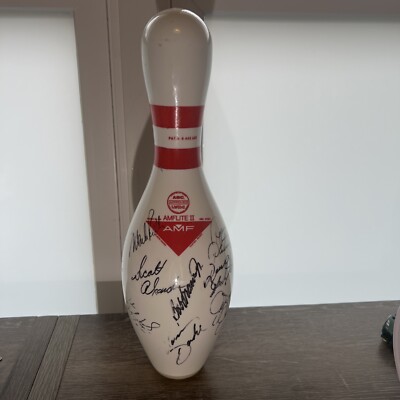 Autographed Pro Bowling Pin 17 Signatures Many In Hall Of Fame | eBay