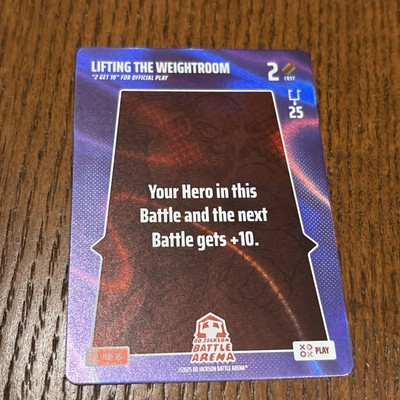 Lifting The Weightroom - Foil Play Card- Bo Jackson Battle Arena ...