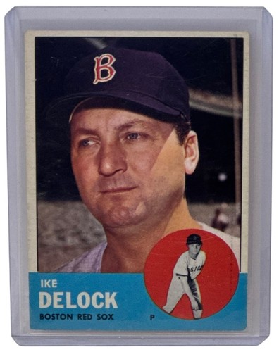 Ike DeLOCK 1963 Topps Baseball Card Boston Red Sox Pitcher Excellent ...