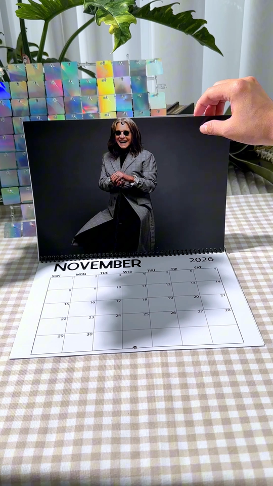 Ozzy Osbourne 2026 Wall Calendar, Prince of Darkness Black Sabbath ...