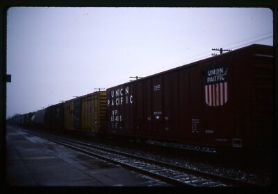 Railroad Slide - Union Pacific Western WP #65485 Box Car 1988 La Grange ...