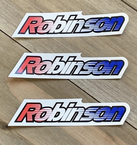 New Authentic Robinson BMX Sticker Pack Old Mid School Race 90's 3 Pack ...