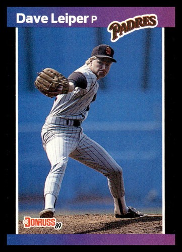 1989 Donruss #465 Dave Leiper Padres "No Dot Inc" Variation Baseball ...