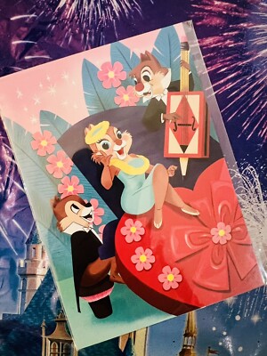 Disney WonderGround Starring Clarice Chip & Dale 5x7” Postcard By Ann ...