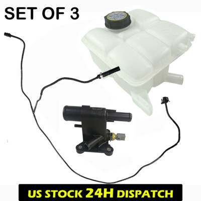 Set3 Radiator Reservoir Overflow Tank & Hose & Water Outlet For Ford ...