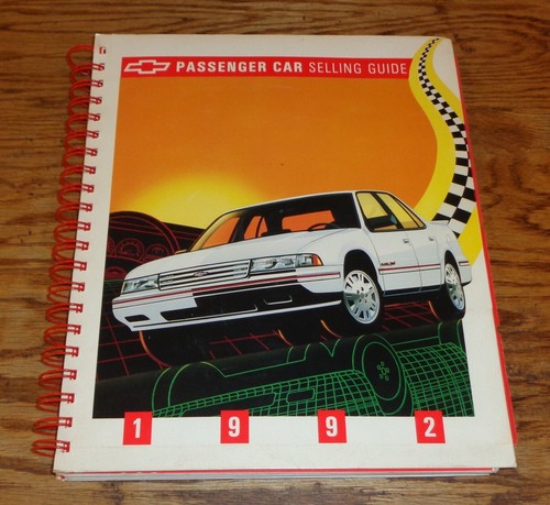 1992 Chevrolet Passenger Car Selling Guide Dealer Album 92 Camaro ...