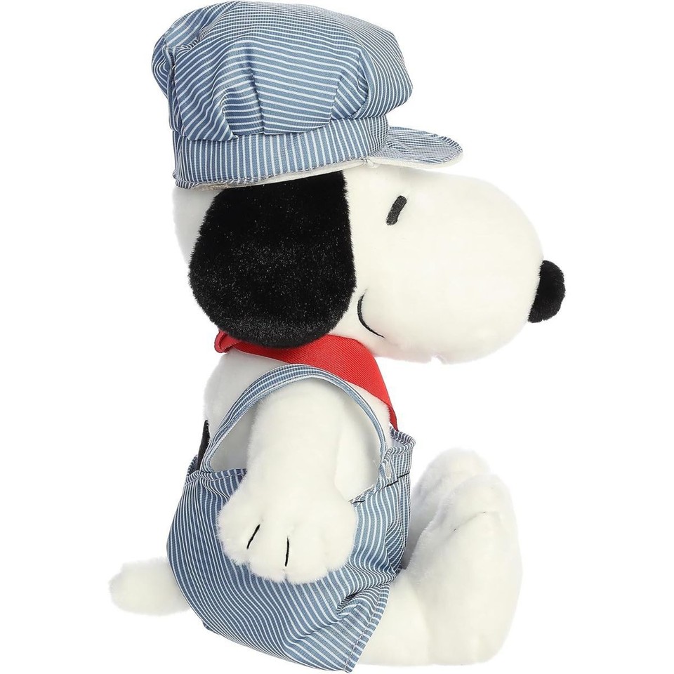 Aurora® Peanuts Train Engineer Snoopy 14 Inch Stuffed Animal Plush Toy ...
