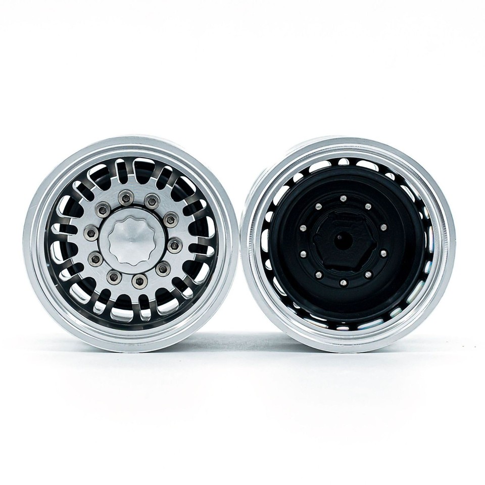 1/14 Scale Tamiya Truck CNC Metal Wheel Set (Type B) - Front/Rear Wheel ...