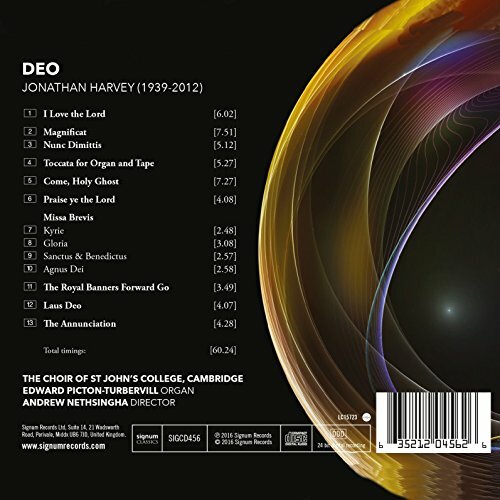 Jonathan Harvey Deo Winner of the BBC Music Magazine Award Choral ...