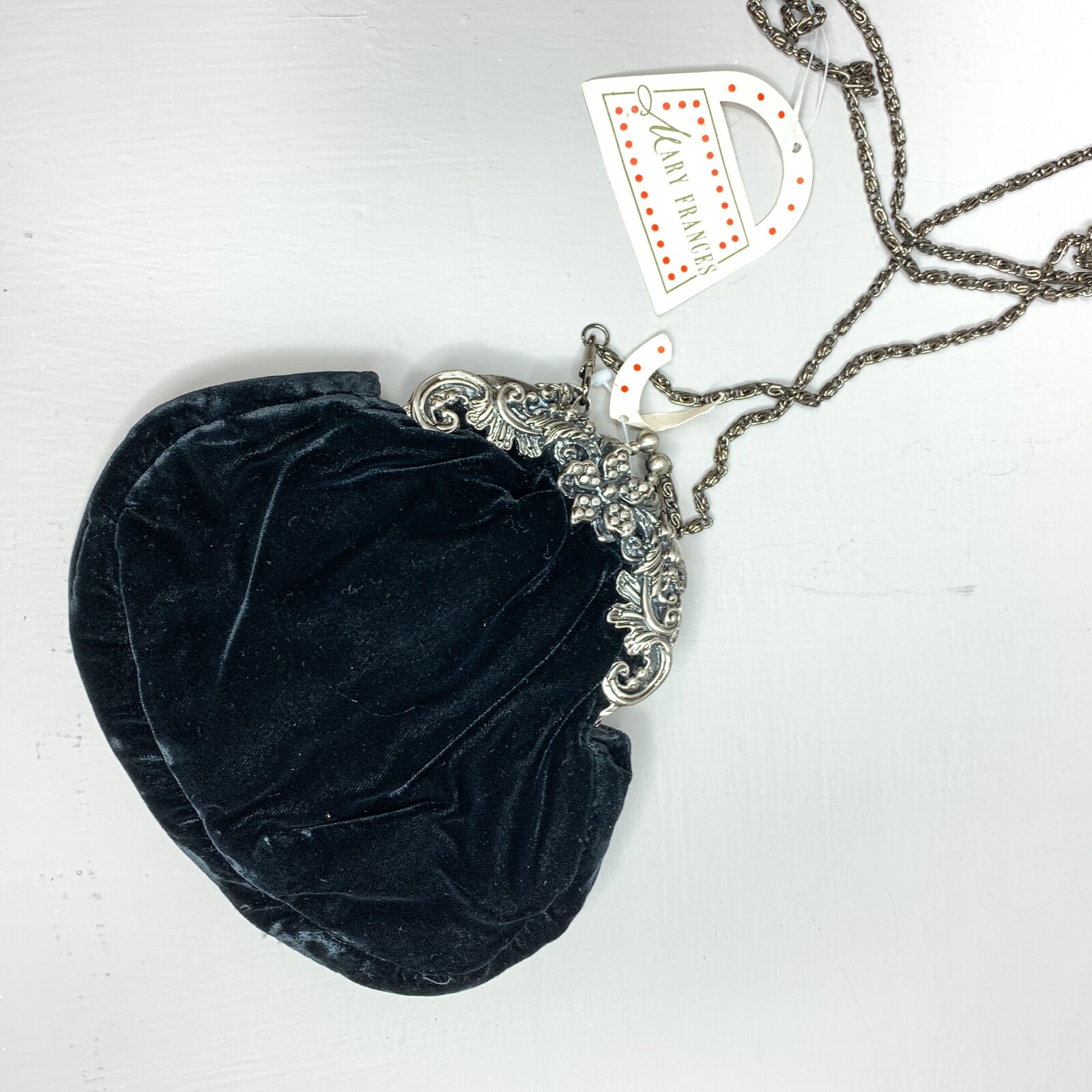 NWT Mary Francis Velvet & Beaded Clam Shell Clutch or Cross Body | eBay