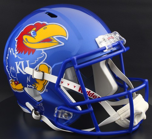 KANSAS JAYHAWKS NCAA Riddell Speed Full Size REPLICA Football Helmet | eBay