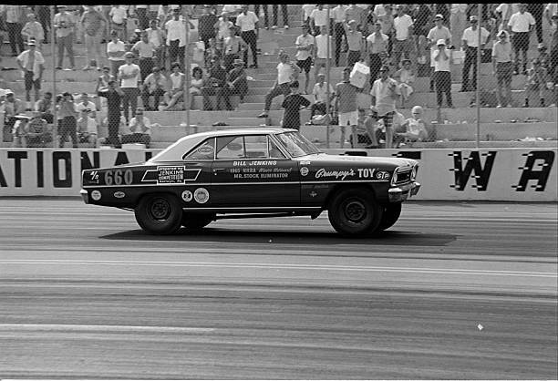 Bill Jenkins Chevrolet Nova Drag Car 1966 Motor Racing Old Photo | eBay