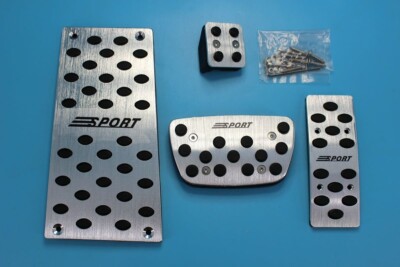 TOYOTA Prius 30 series aluminum pedal cover set silver color | eBay