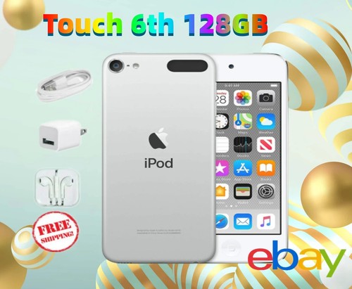 NEW Apple iPod Touch 6th Generation Silver 128GB MP4 -Sealed Warranty ...