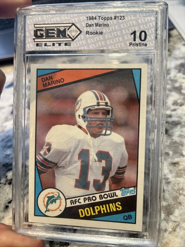 1984 Topps Football Dan Marino ROOKIE card RC #123 10 Pristine | eBay