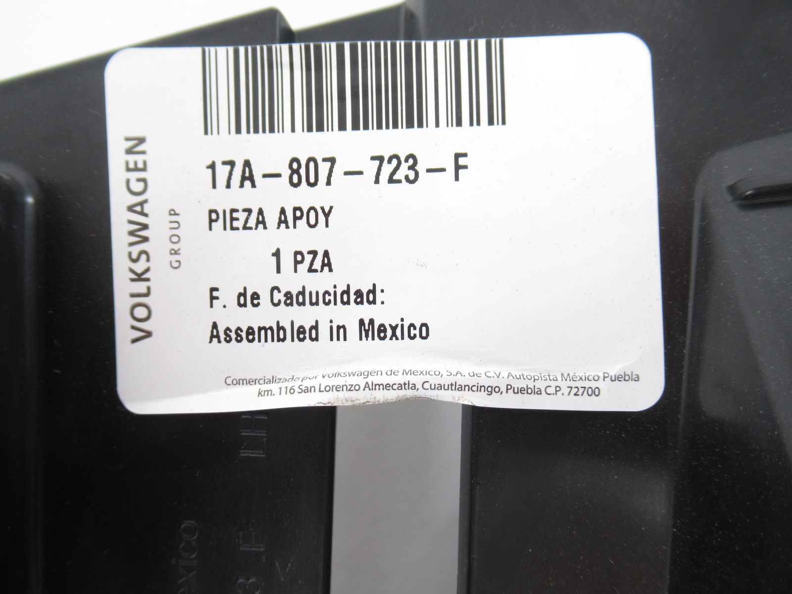 17A807723F Genuine Volkswagen Front Bumper Support LT Jetta 2019/20 for ...