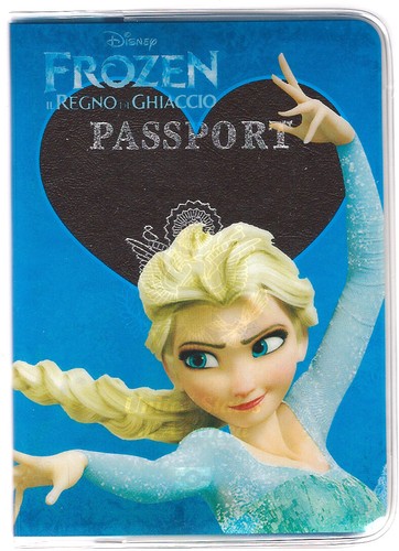 3.5X5" Elsa in Frozen PASSPORT COVER Holder Travel Wallet magic power ...